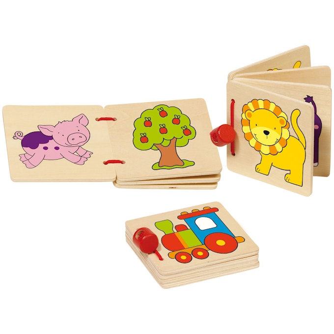 Goki Holz-Bilderbücher im 3er-Setgreenstories online kaufen